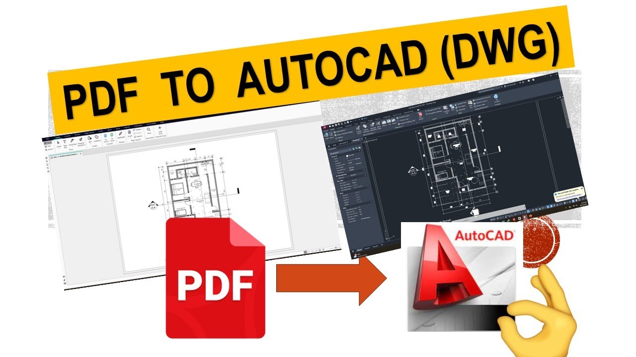 Tutorial PDF TO CAD DWG - YouTube