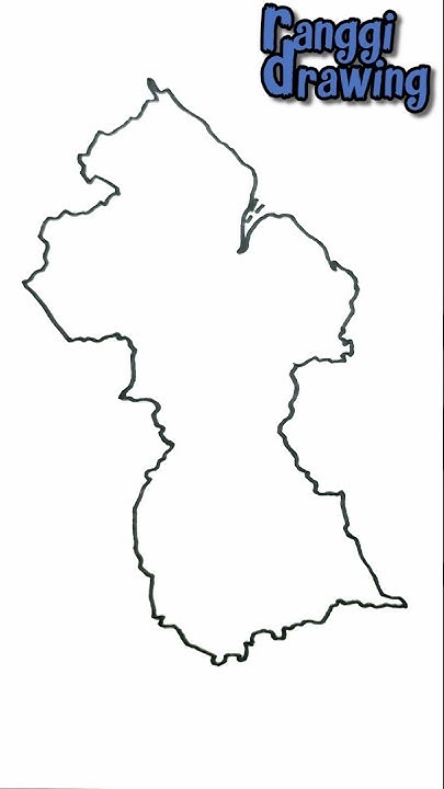 Drawing Guyana Map - YouTube