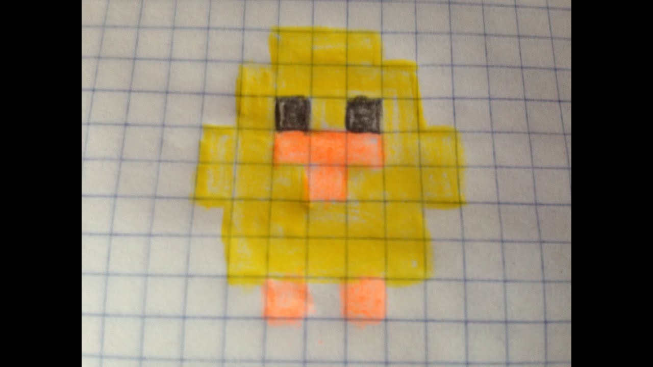 Pixelart pollito - YouTube
