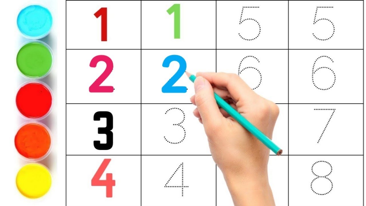 1 to 100 counting, 123 Numbers, learn to count, One two three, kids ...