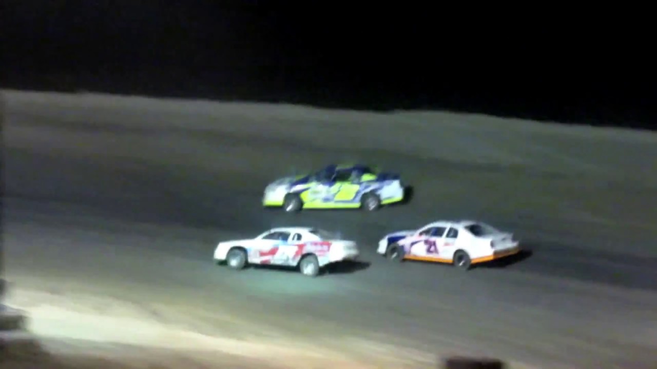 Desert Thunder Raceway I.M.C.A Stock Car Main Event 4/14/18 - YouTube