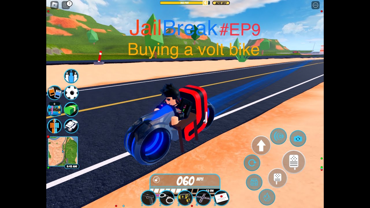 Roblox jailbreak (episode 9) buying a volt bike - YouTube