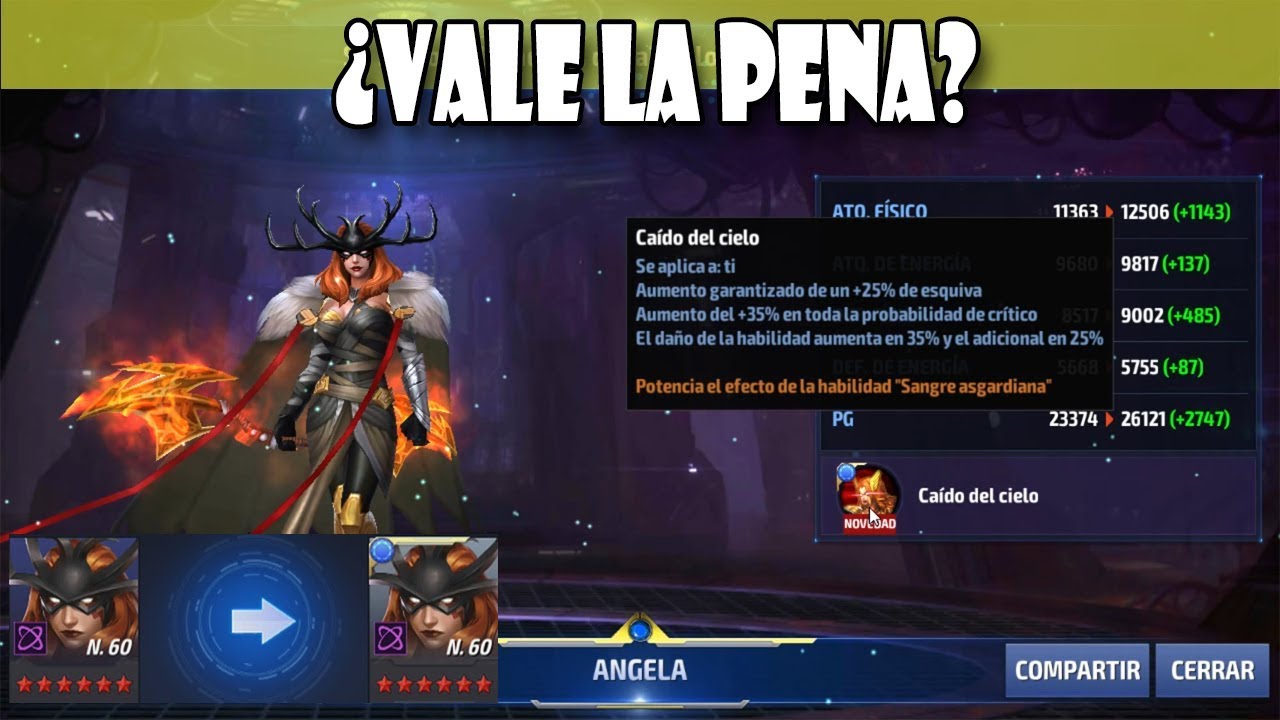 [Marvel Future Fight] Angela Tier 2 Review | ¿Vale la Pena? | CDS# 52 ...