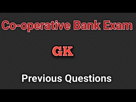 Co-operative Bank Exam/GK/ Previous Questions/CSEB JUNIOR CLERK ...