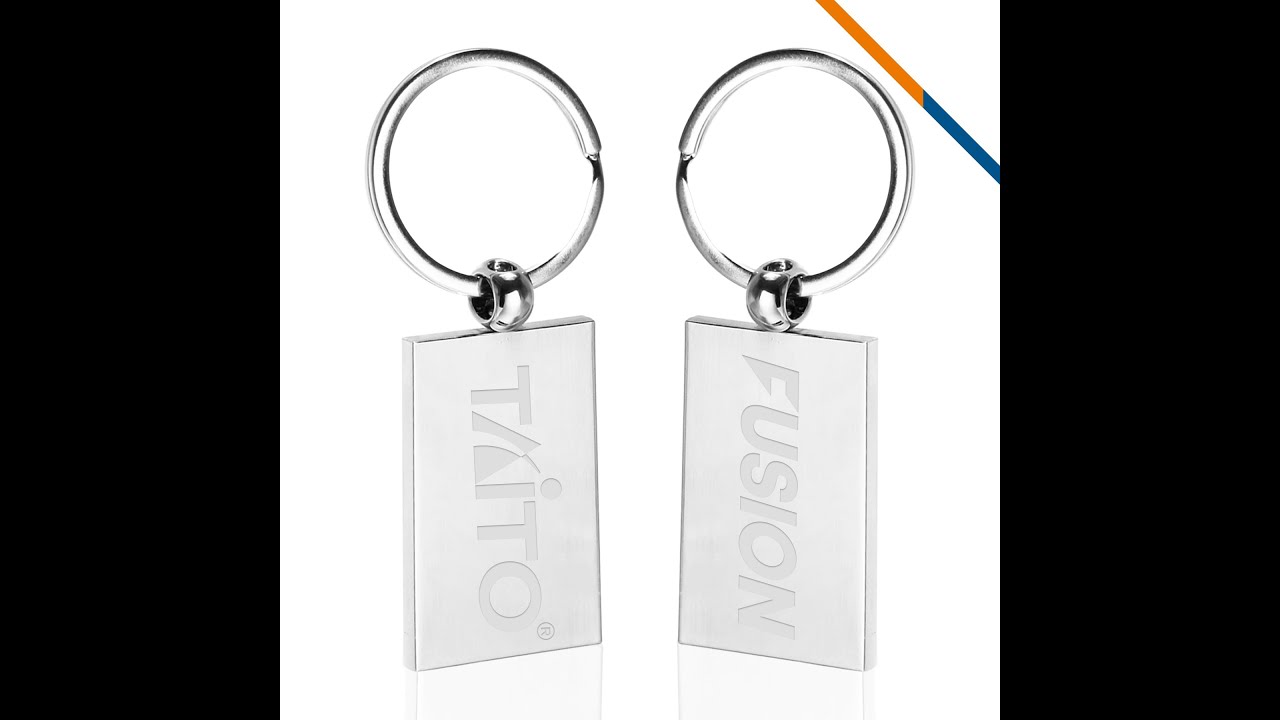 AU KC1P Shiny Rectangle Keychains - YouTube