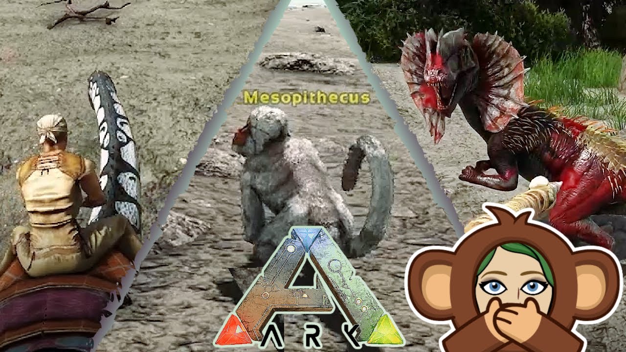 Monkeying Around With A Mesopithecus! | Ark Survival Evolved Fjordur 🙊 ...