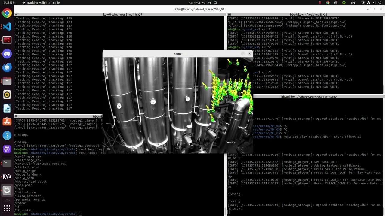2024-12-16 Simple Optical flow visualization (Euroc Dataset) - YouTube