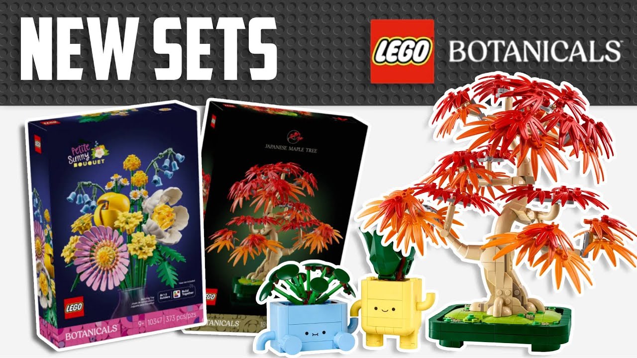 LEGO Botanicals Adds Three New Sets, Red Maple Bonsai Tree - YouTube