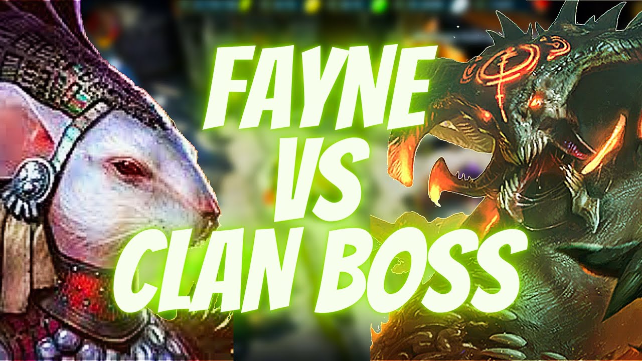 FAYNE VS CLAN BOSS - RAID: SHADOW LEGENDS - YouTube