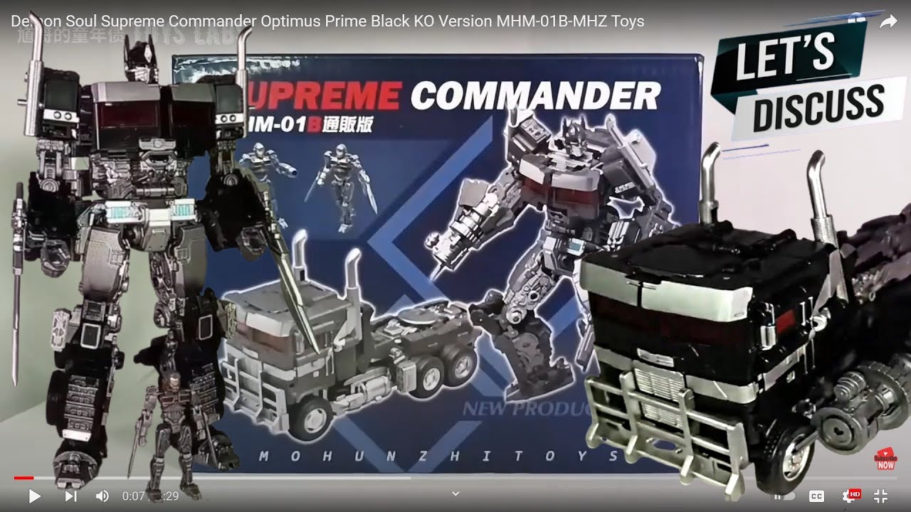 Demon Soul Supreme Commander Optimus Prime Black KO Version MHM-01B-MHZ ...