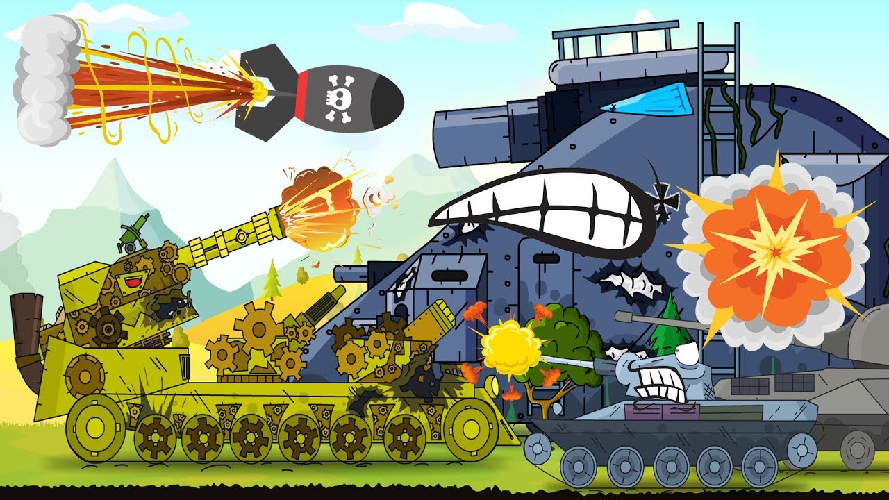Batalla de los grandes monstruos. Dibujos tanques de guerra. Tanque de ...