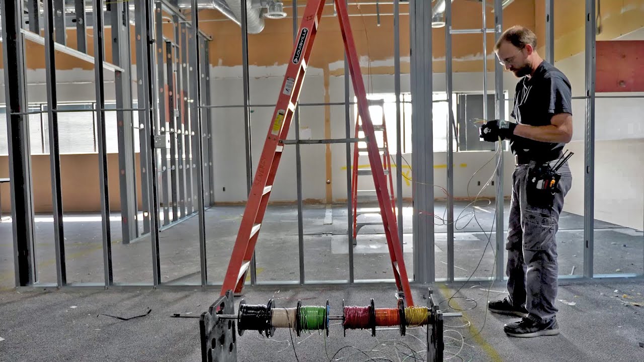 Electrical & Data Rough In at OOT Box Media's New Studio - YouTube