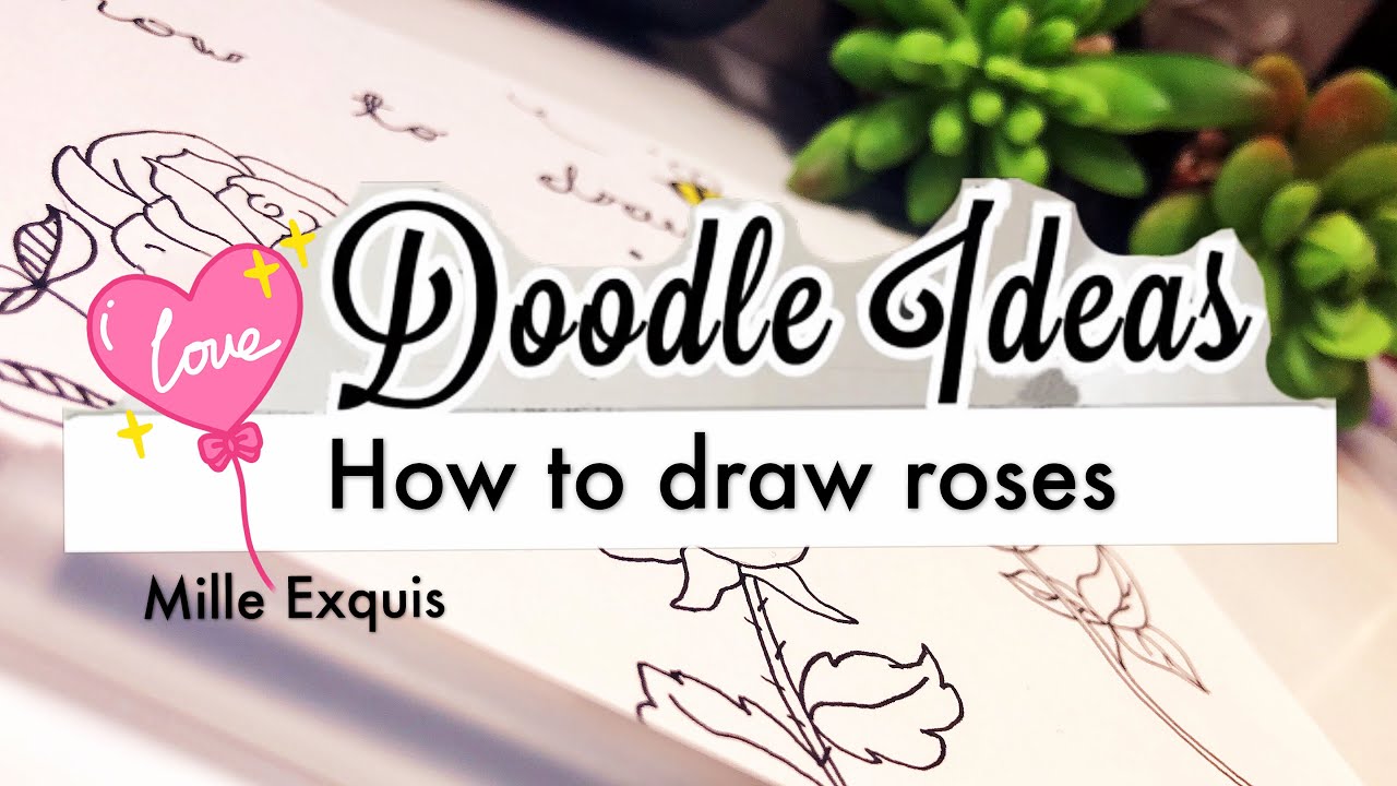 Bullet Journal Floral Doodles Ideas | How to Draw Roses | Easy and ...