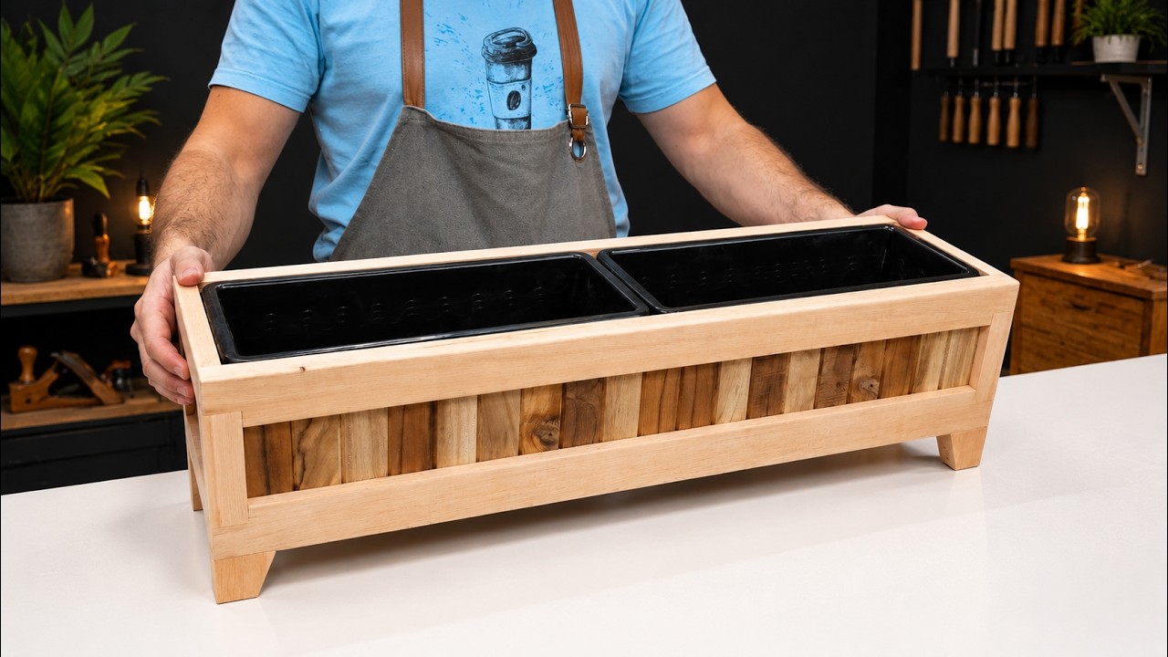 DIY Wooden Planter Box That Looks Expensive (Easy Build!) - YouTube