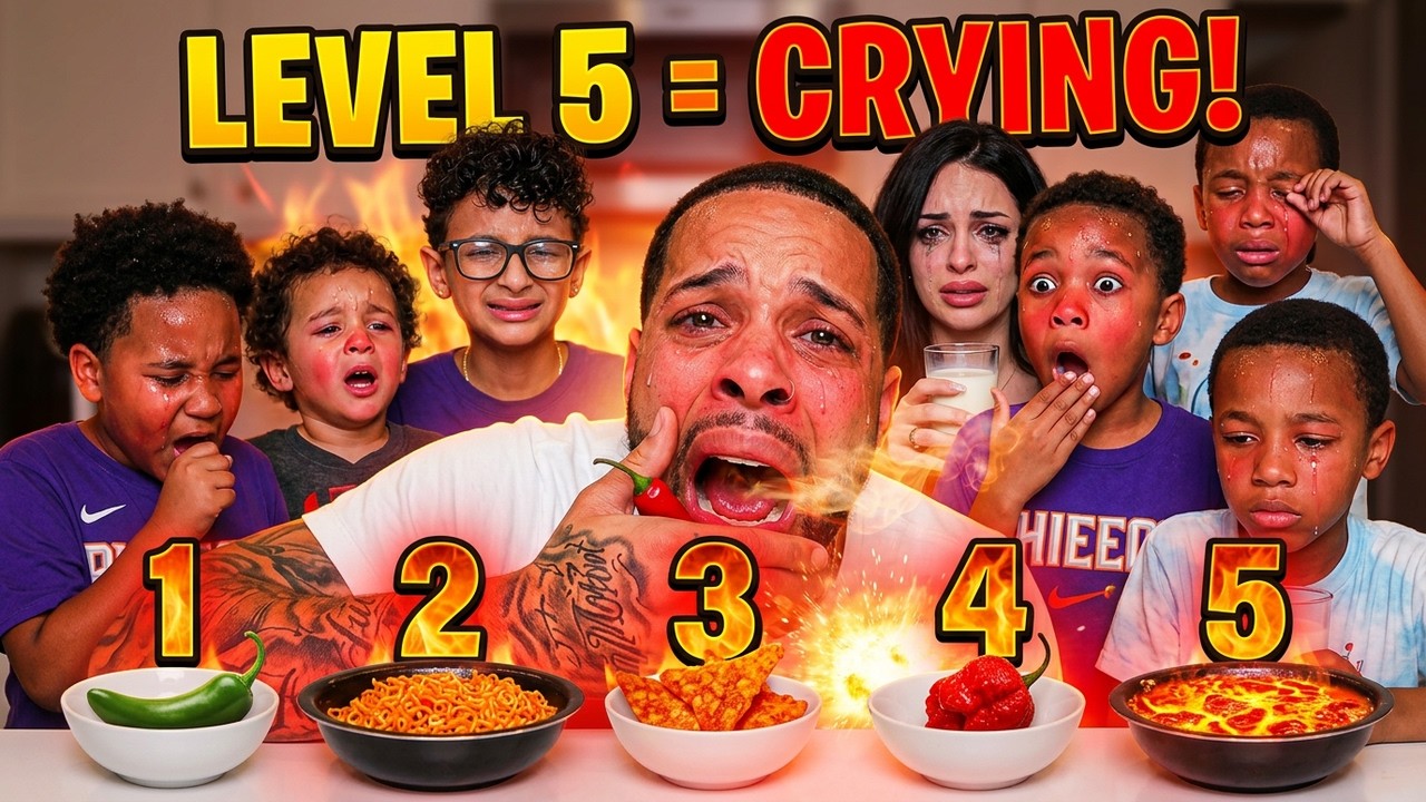 The SPICY CHALLENGE: 5 Hottest Foods That Will Burn Your Mouth - YouTube