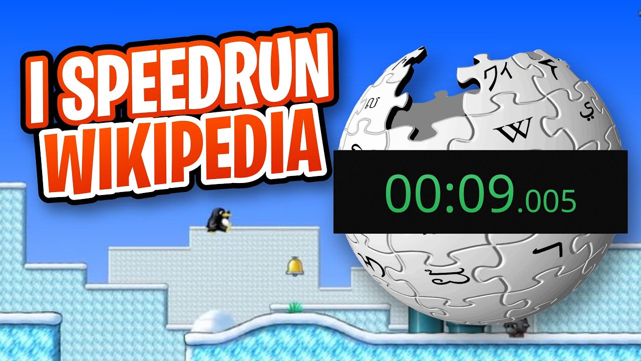 I SPEEDRUN WIKIPEDIA - YouTube