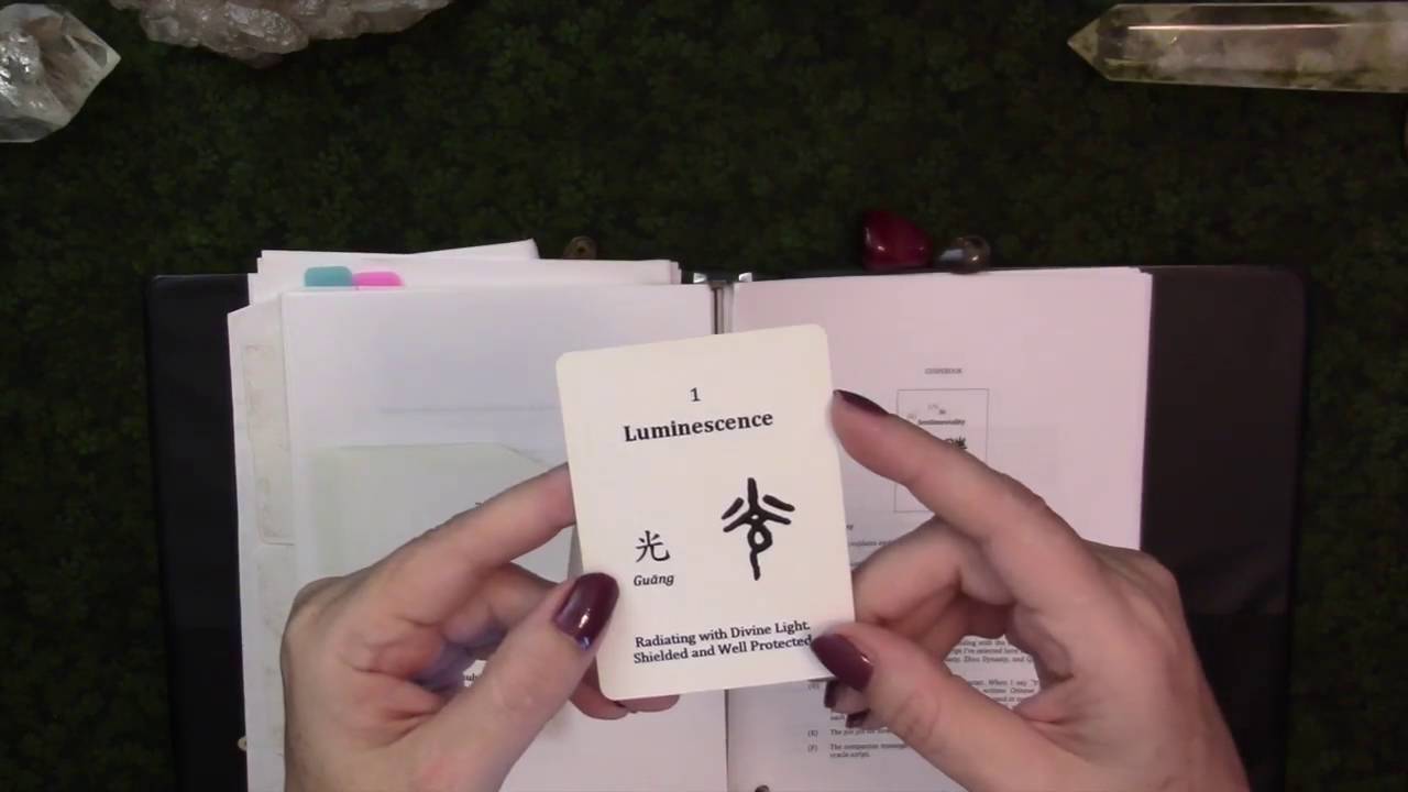 Chinese Oracle Script Divination Cards - YouTube