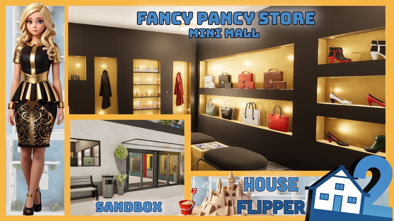 Mini Mall Fancy Pancy Store, Sandbox build, Realtime House Flipper 2 - YouTube