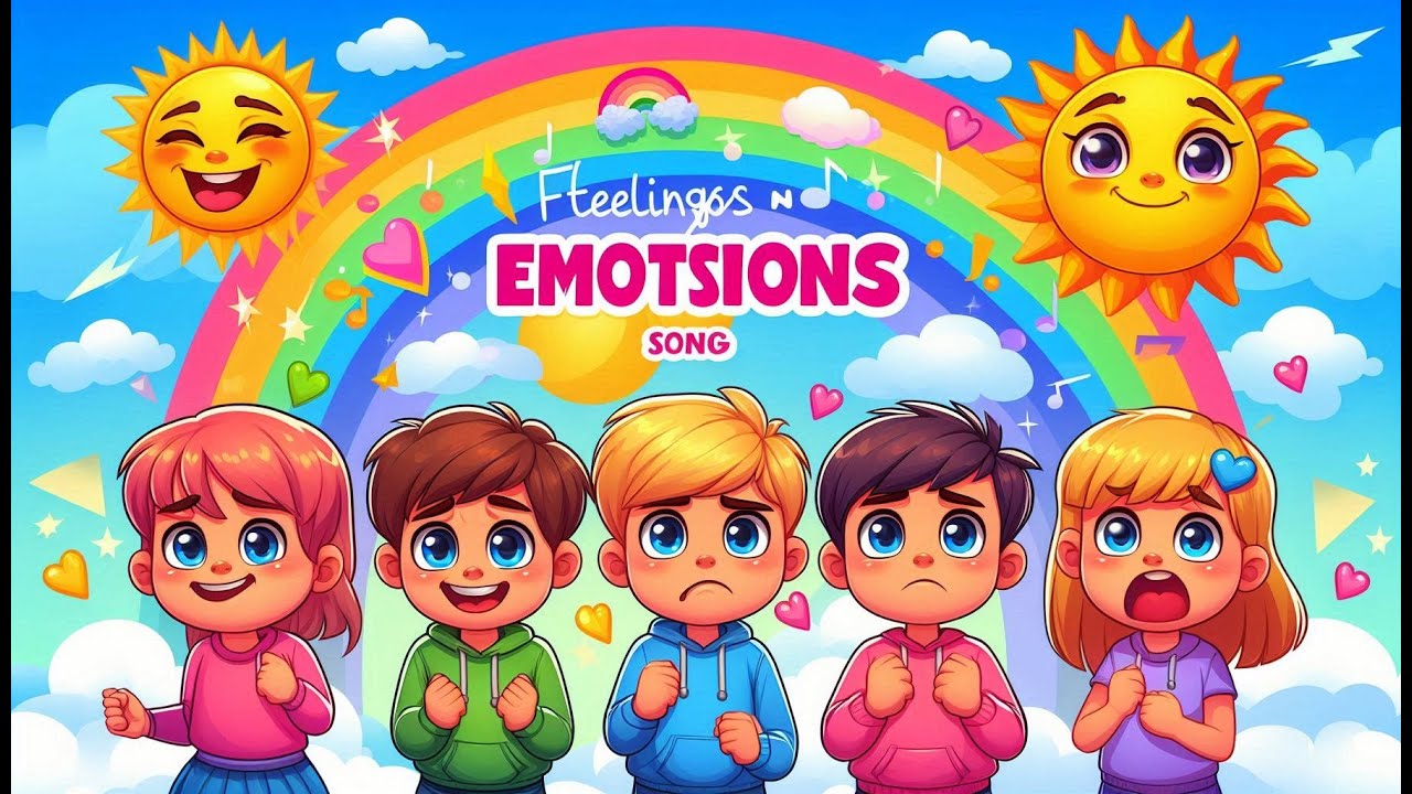 Feelings and Emotions Song for Kids | Learn About Happy, Sad, Angry ...