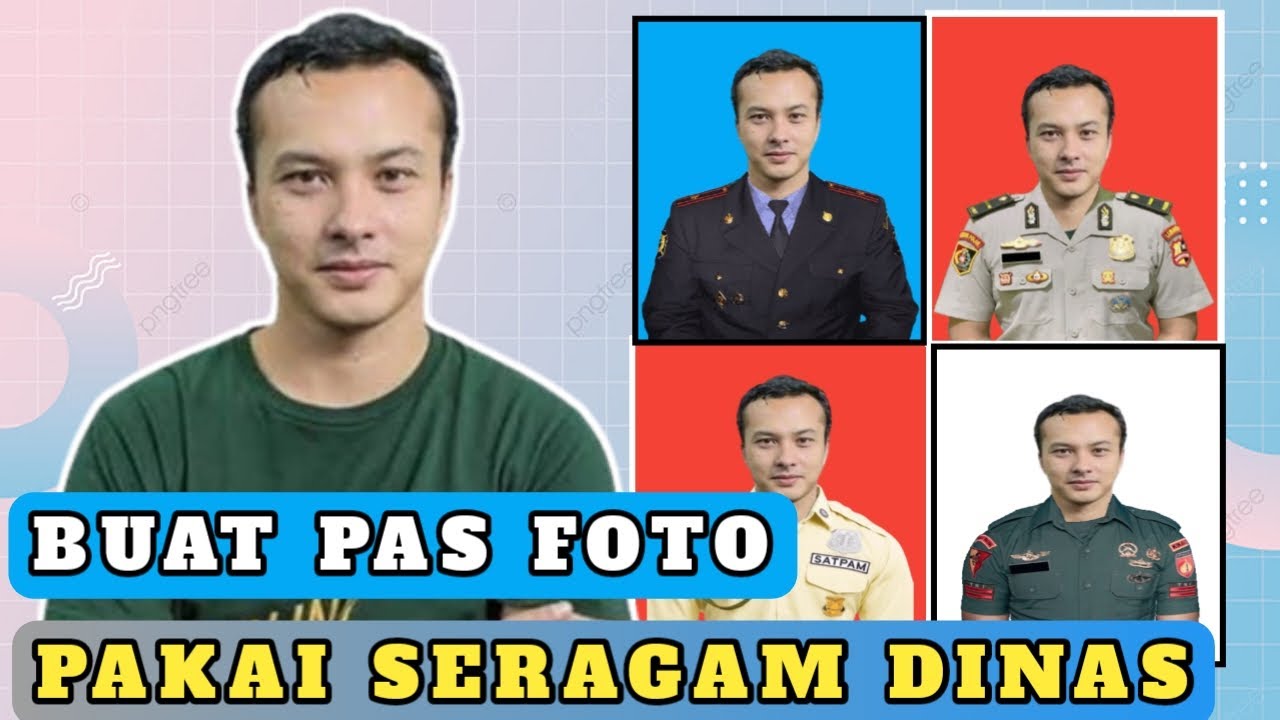 Cara Edit Foto Pakai Seragam Dinas ~ Cara Edit Foto Di Hp - YouTube