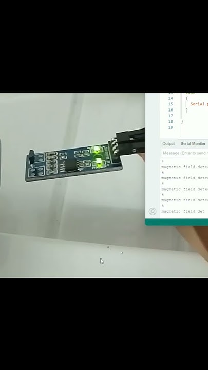 Magnetic field detection using an Arduino UNO. #embedded_system #coding #electronics - YouTube