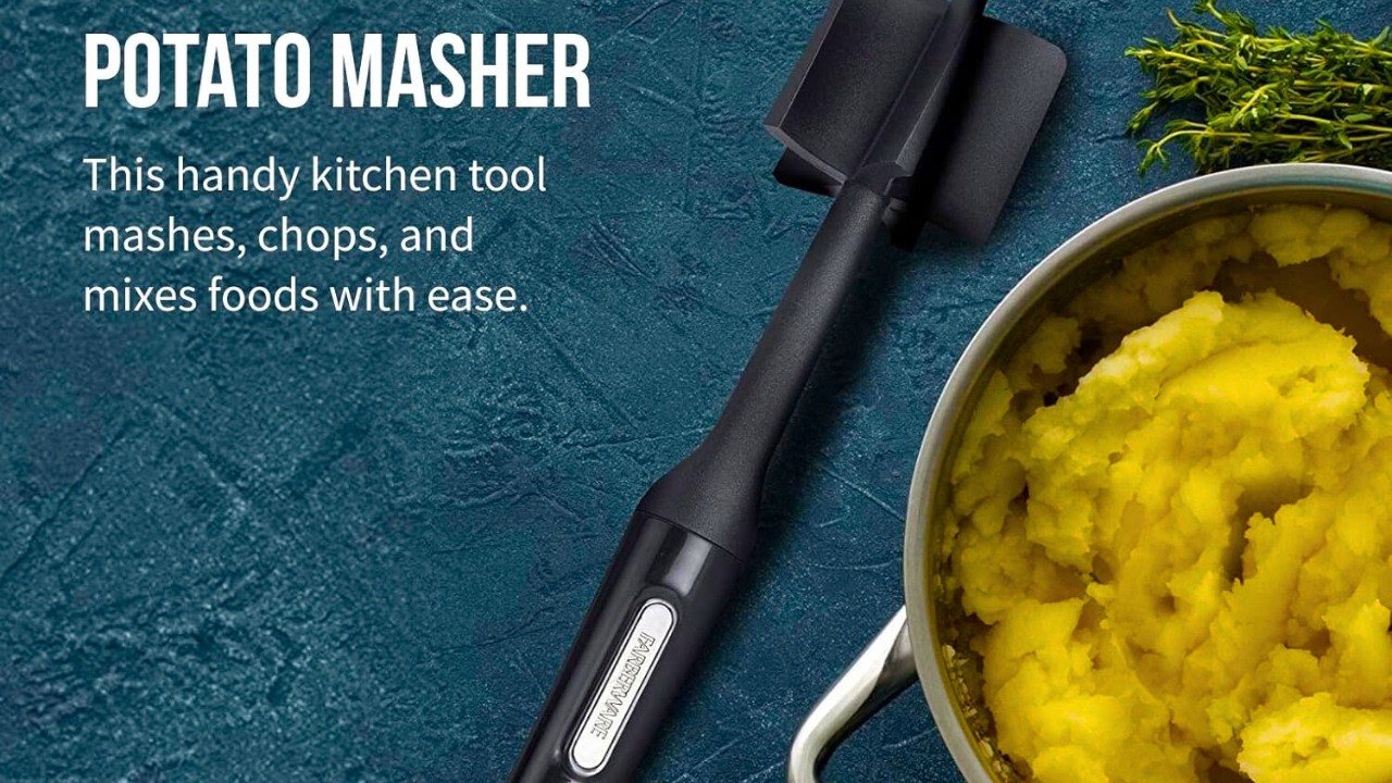 Farberware 5211438 Masher Exposed The Secret to Perfect Mashed Potatoes ...