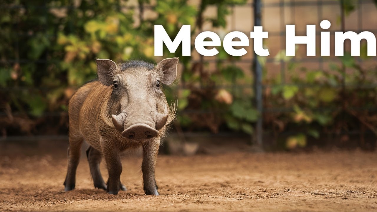 Meet Pong Pong: The Warthog Star! #animals #viralvideo - YouTube