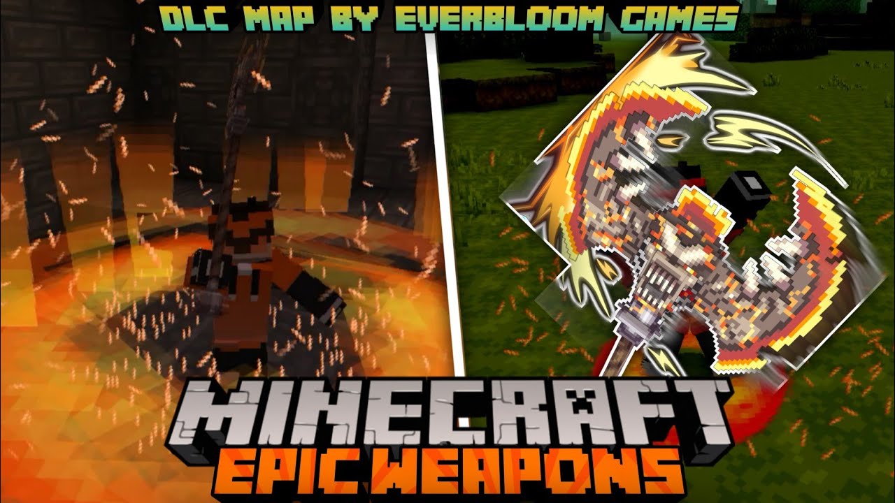 Minecraft Pe DLC [Epic Weapons] - All Weapons Reviews || Minecraft Pe ...