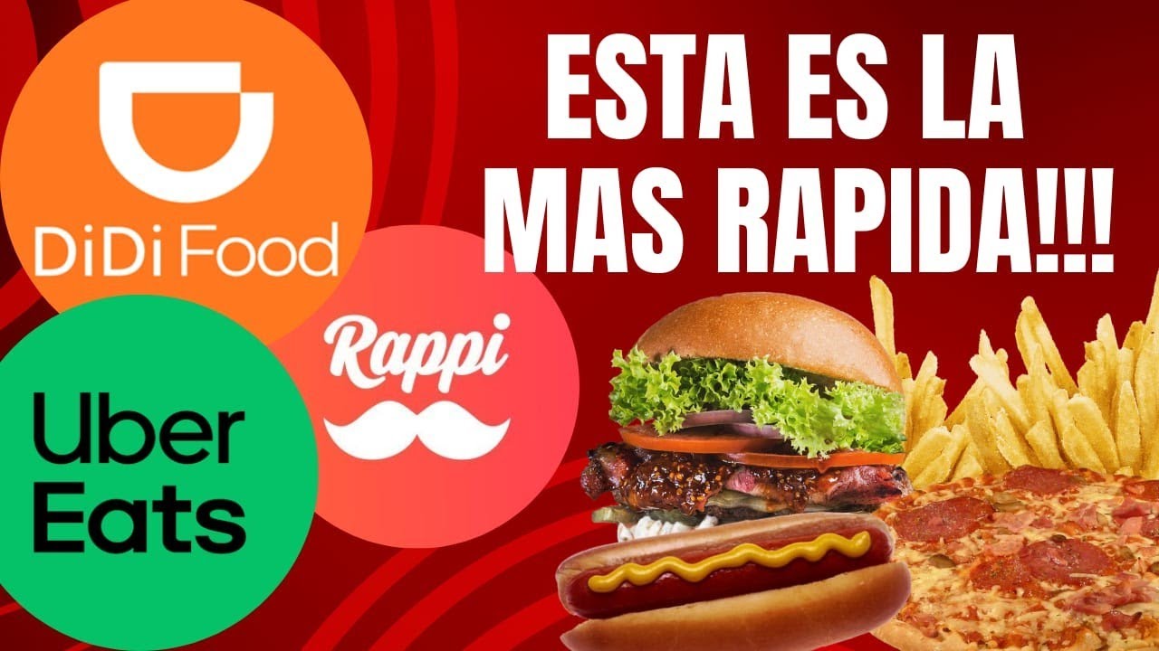 Cual APP de COMIDA es más RÁPIDA. 🟢UBER 🆚 🟡DIDI 🆚 🟠RAPPI - YouTube