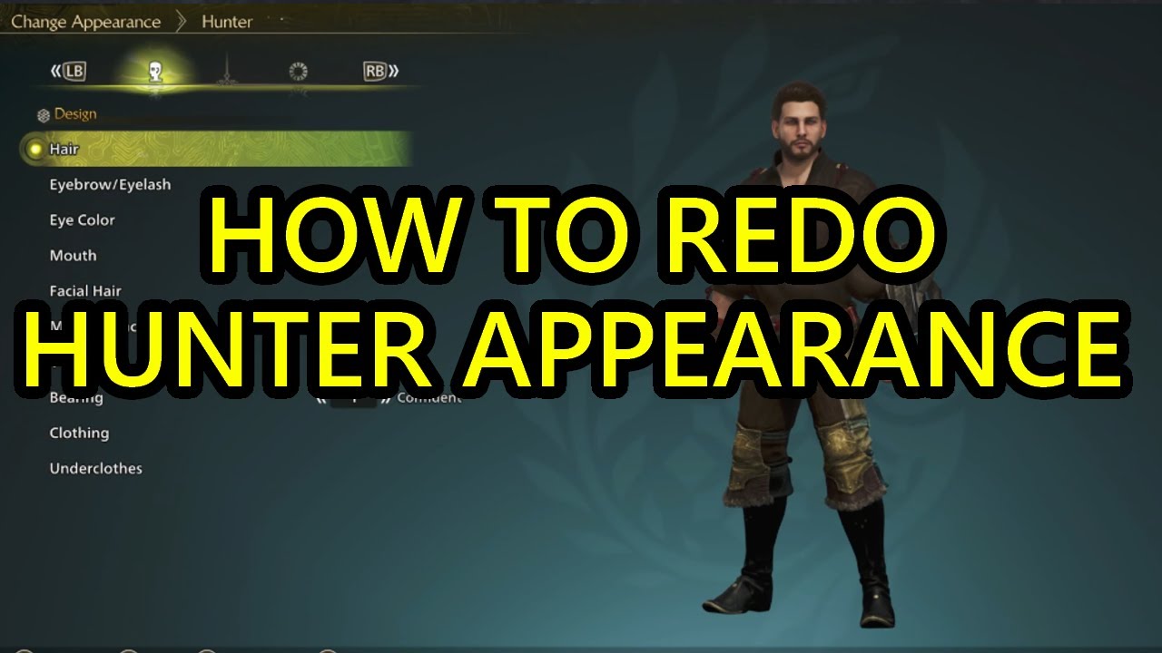 Monster Hunter Wilds How to Change Appearance. How to Redo Character ...