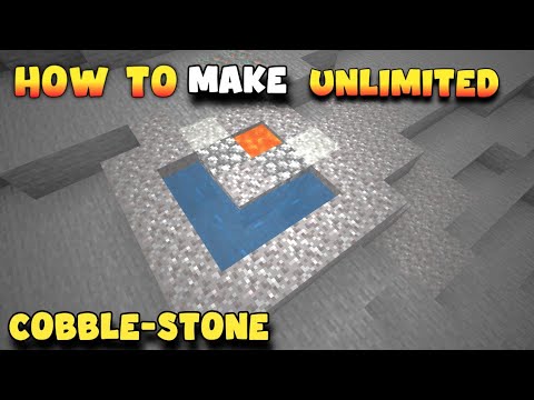 How to Make Unlimited Cobblestone || How to make Cobblestone generator ...