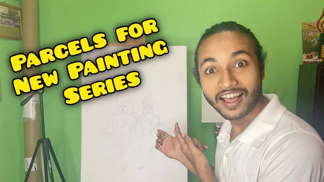 Parcels for New Painting series 😲😍 #artist #art #youtuber - YouTube