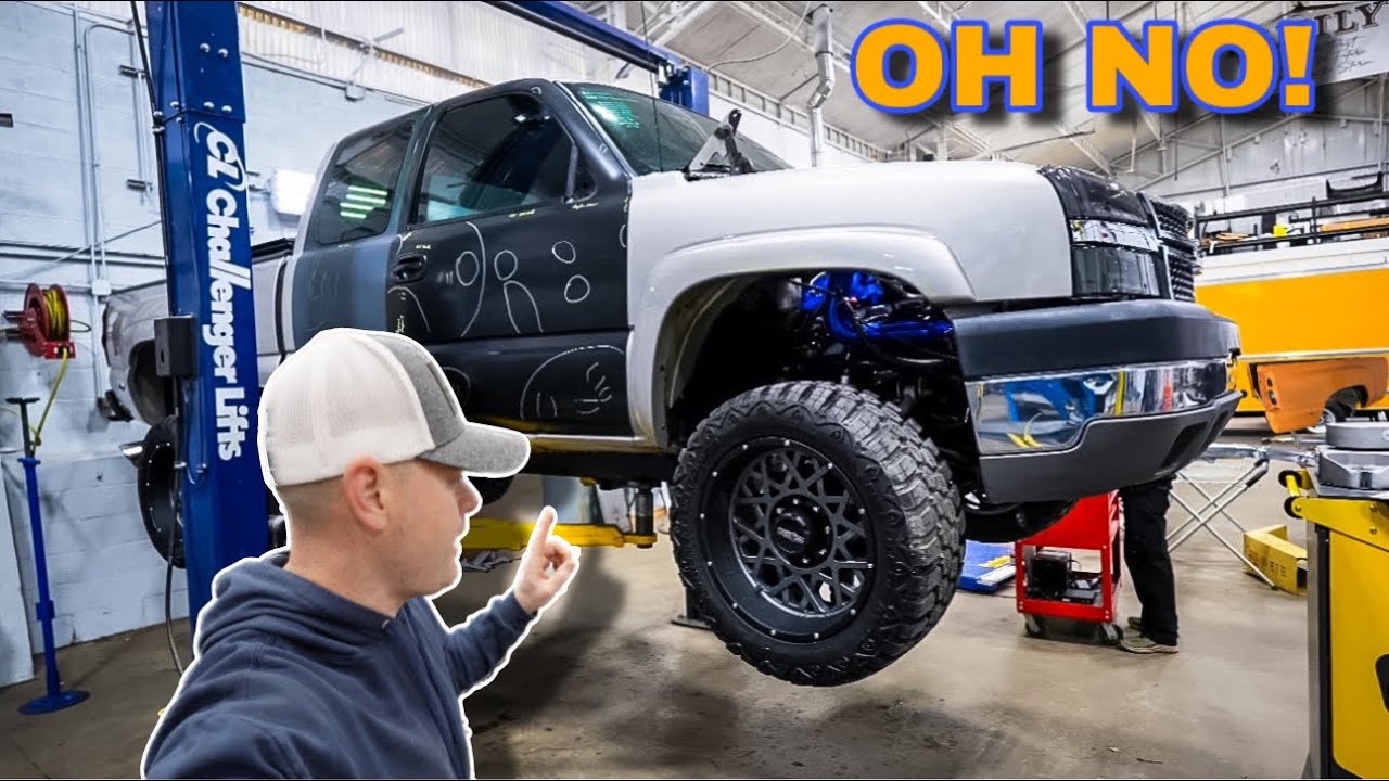 My Duramax Has A Bent Frame! *Restoring A 20 Year Old Rusty Truck ...