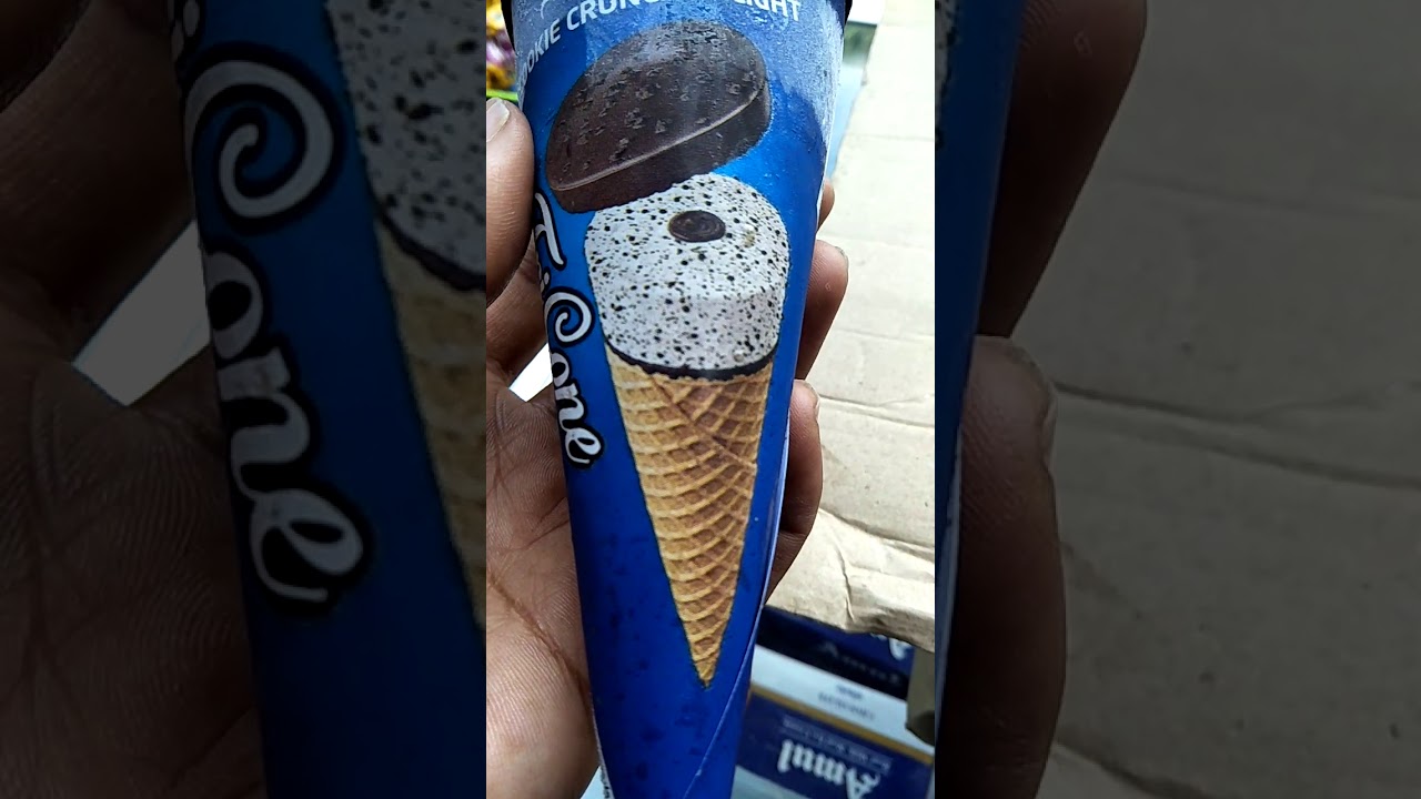 Amul cookie cone now available pune city - YouTube