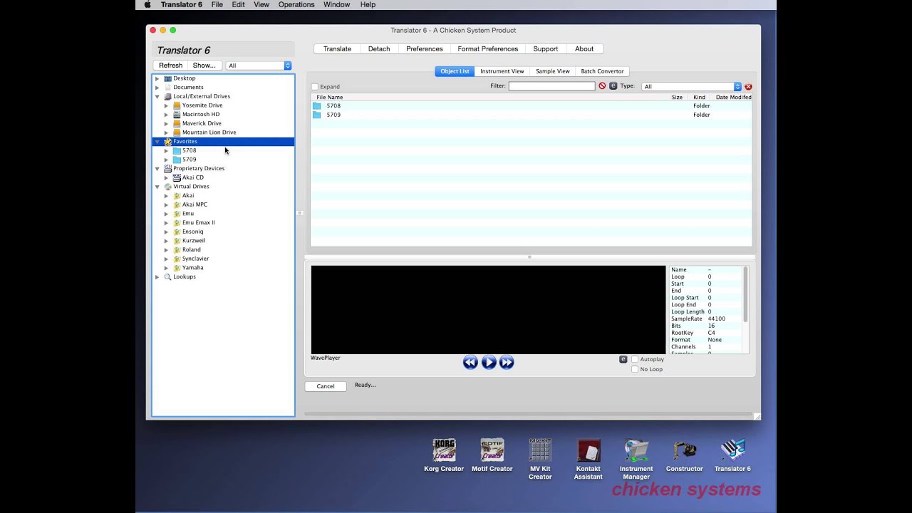 Chicken Systems Translator - Creating Favorites - YouTube
