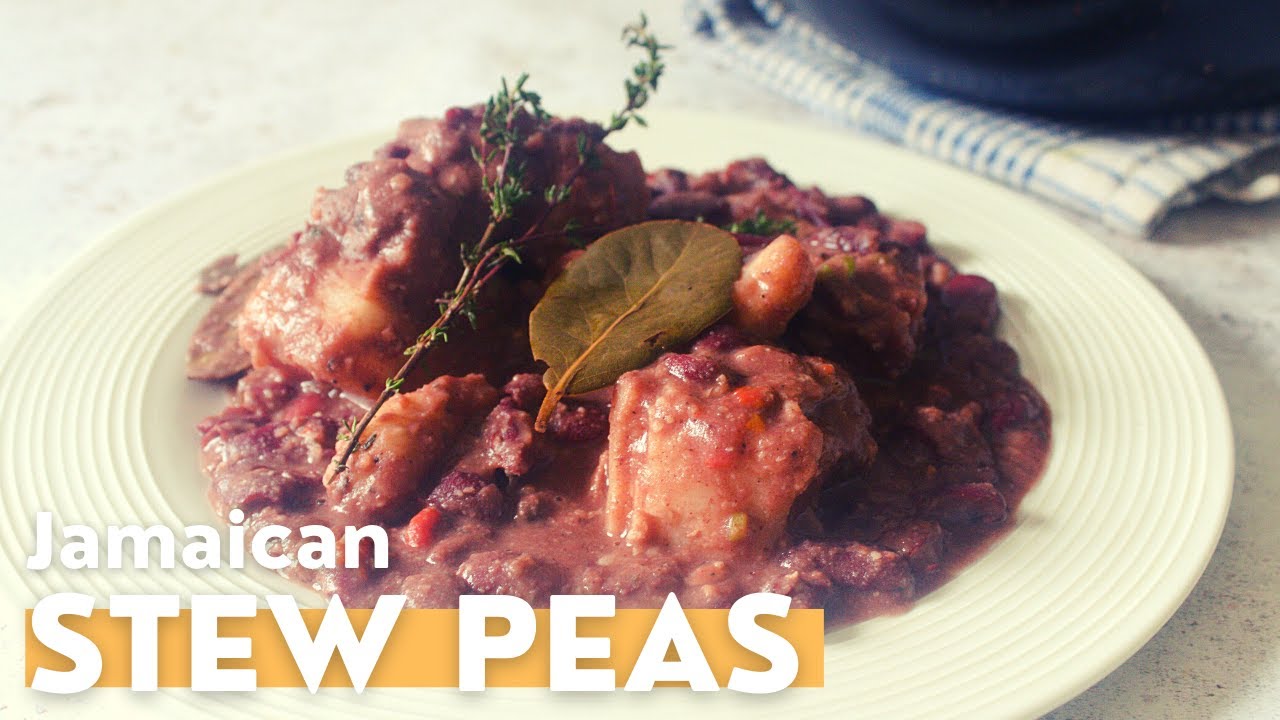 Jamaican stew peas with pigtail | How to make Jamaican stew peas | Stew ...
