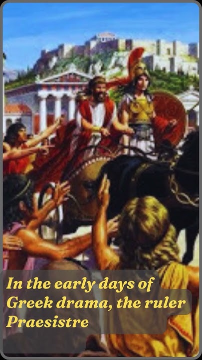 The Early Stage Of Greek Drama/Theatre Players #mythology # ...