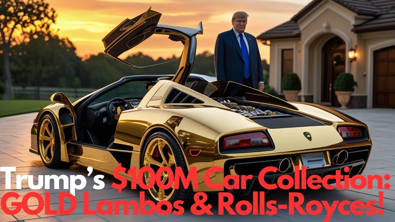 Trump’s $100M Car Collection: GOLD Lambos & Rolls-Royces! - YouTube