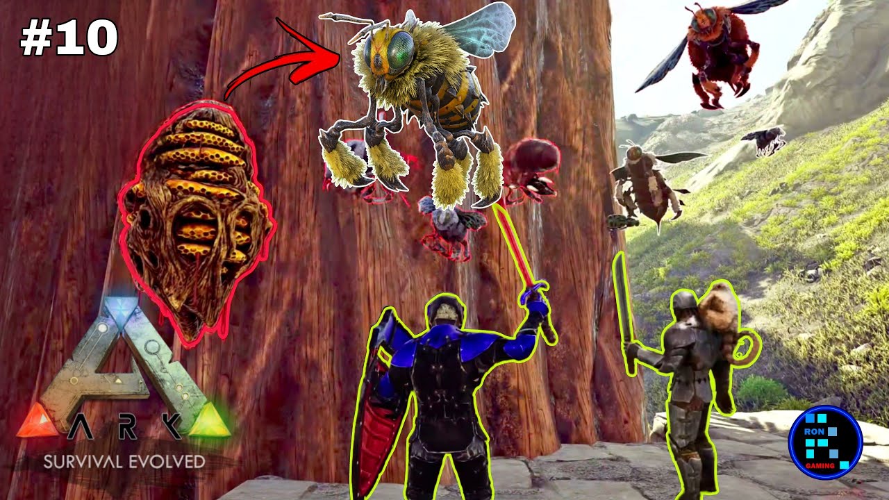 ARK: The Island Map #10 | Taming Giant Queen Bee - YouTube