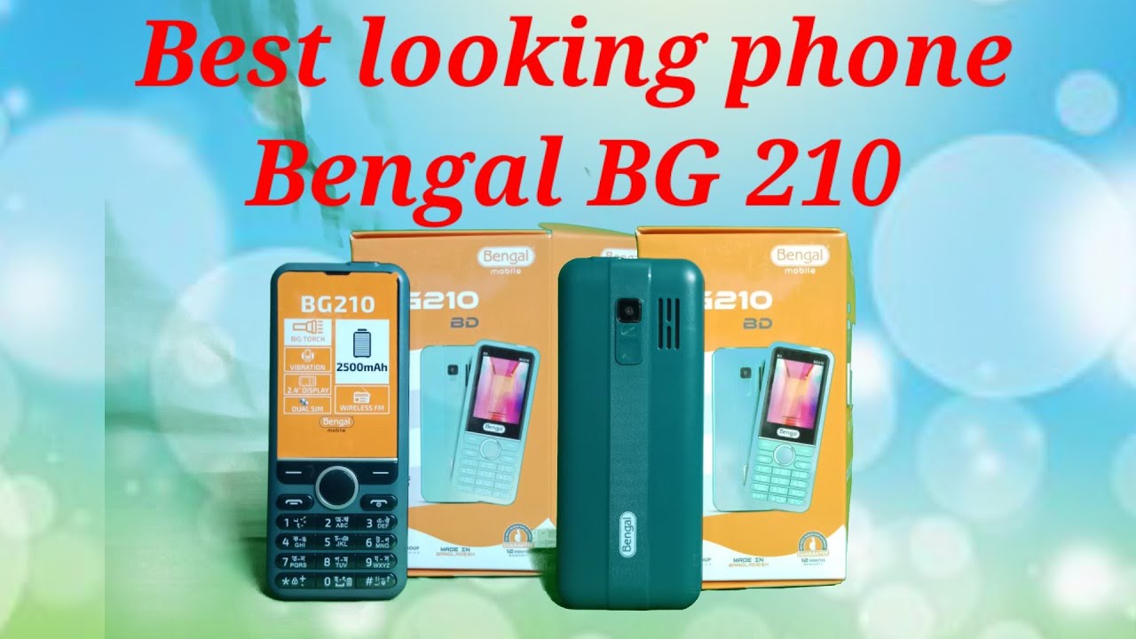 Bengal BG 210 best looking button phone.Bengal BG 210 big battery phone ...