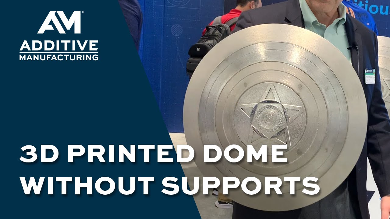 Inconel Shield Shows Dome 3D Printed Without Supports - YouTube