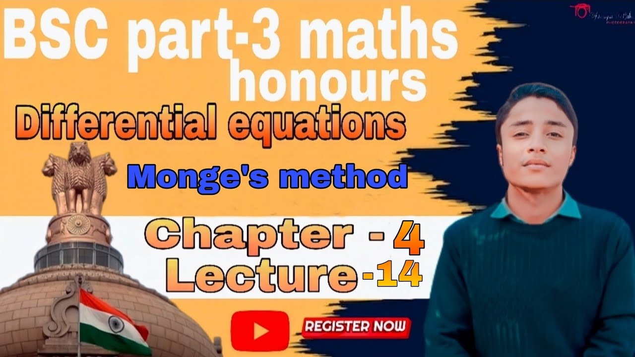 Bsc-3#lecture -14||Monge's Method for Variable constant second order ...