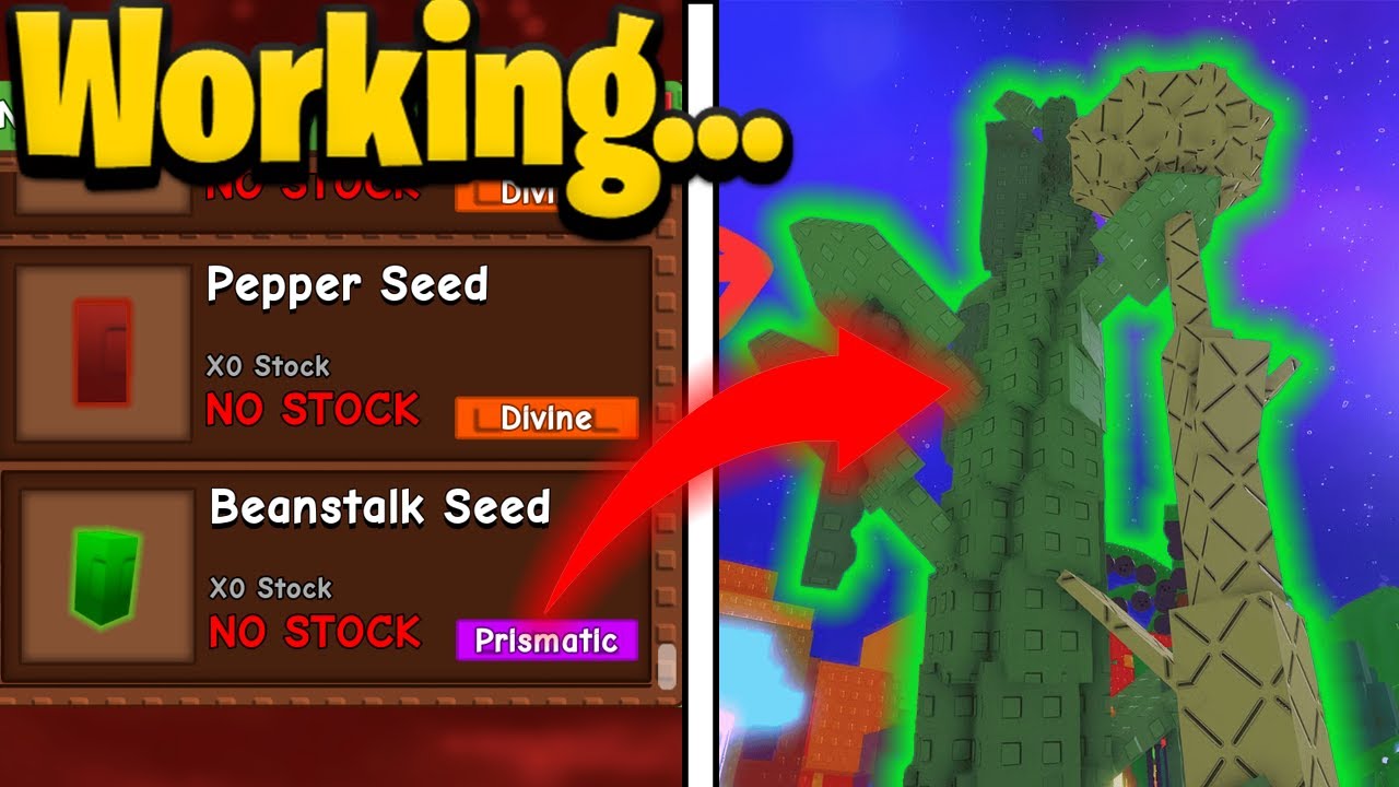 How To Get Beanstalk for FREE In GROW A GARDEN! (EZ Billions Glitch ...