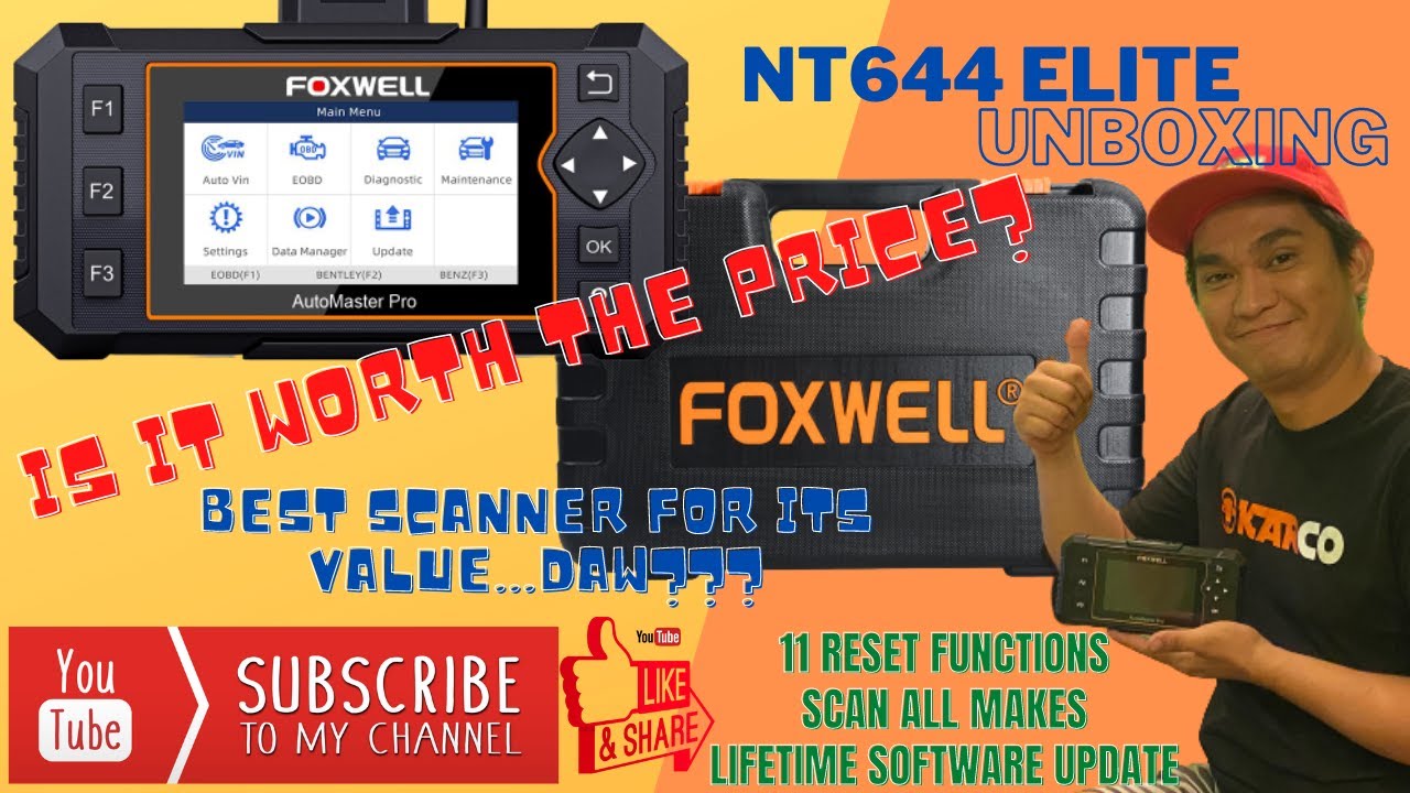 FOXWELL NT644 ELITE Scanner SERIES (PART1)| KalikotTV by Mr Kalikot ...