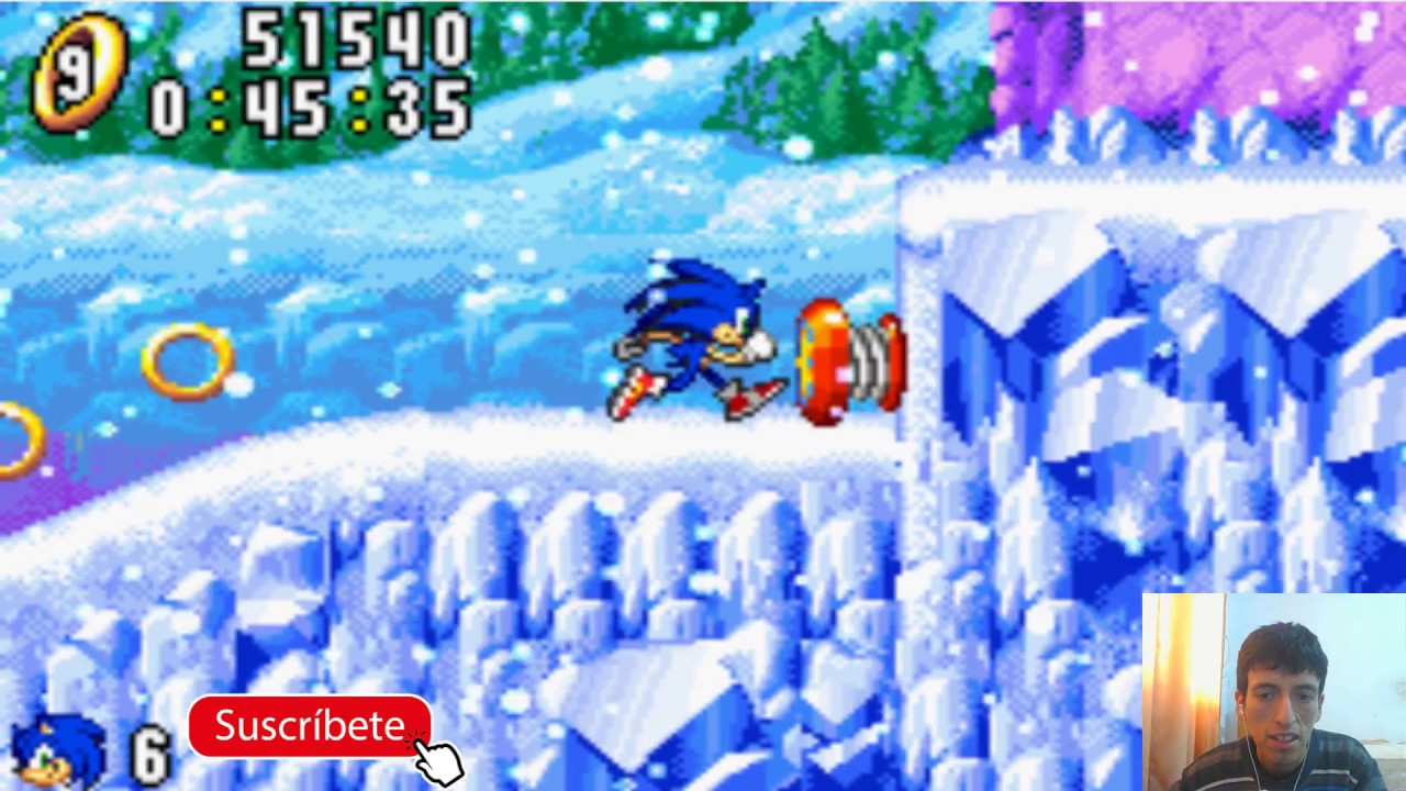 Sonic bajo el agua | Jugando Sonic Gameboy Advance 2002| 2019 - YouTube
