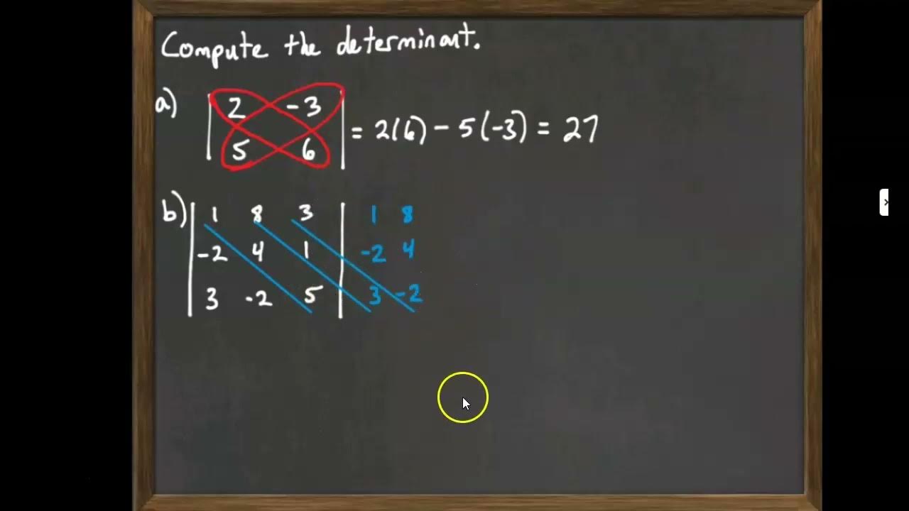 Computing Determinants - YouTube