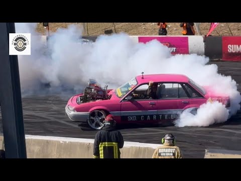 LOO5E burnout at SUMMERNATS 38. Friday 9th January 2026 #burnoutcars # ...
