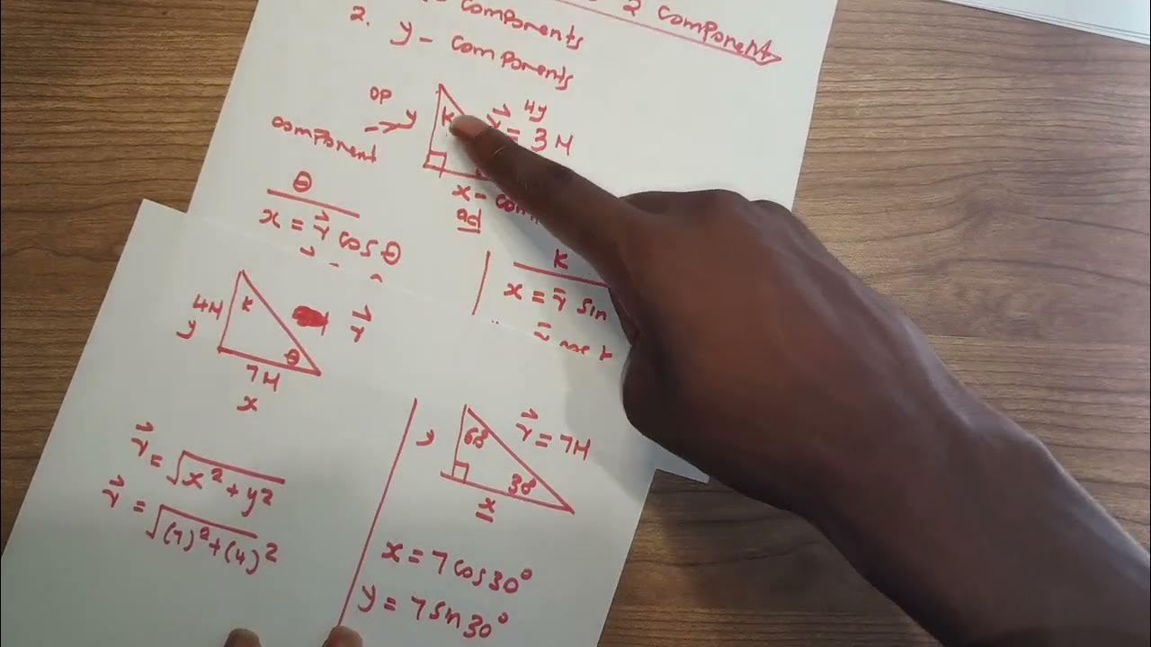 grade 11 vectors in 2-dimensions practice exam questions - YouTube