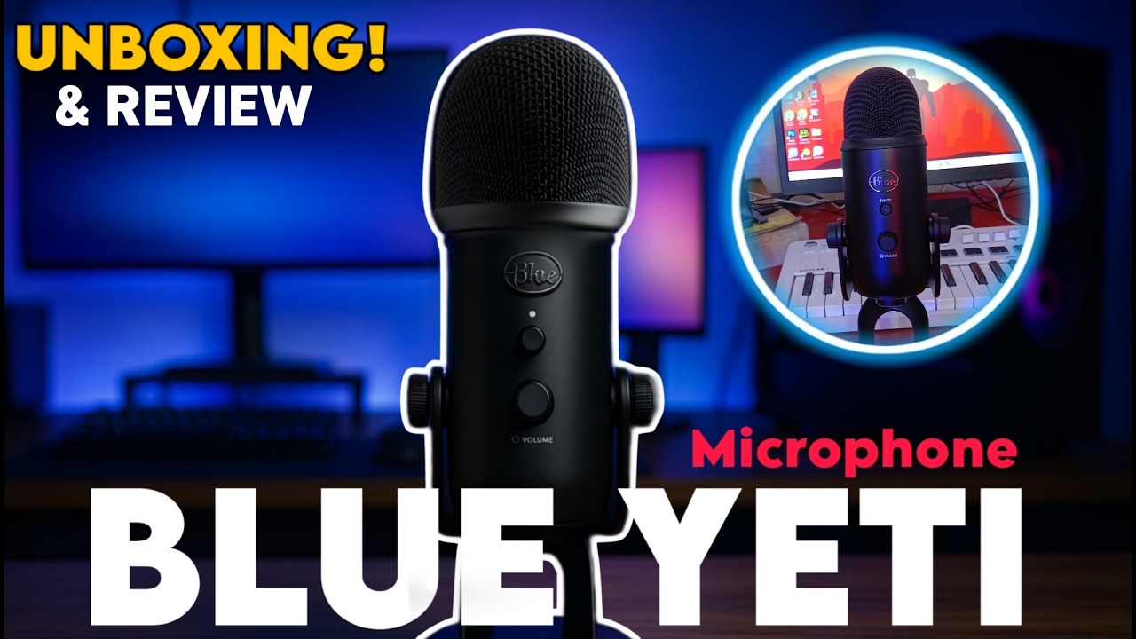 Blue Yeti Unboxing & Review (2025) | Best Mic for YouTubers 🔥 Sound ...