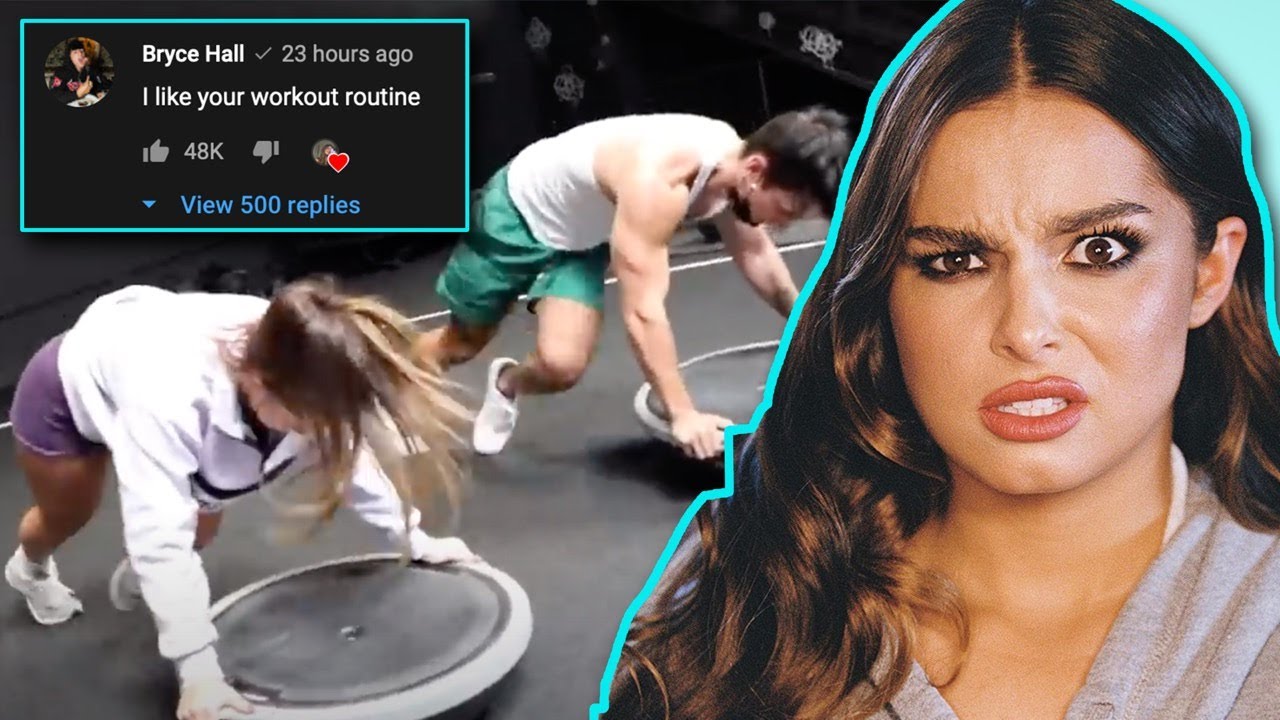 Bryce Hall Checks Out Addison Rae's Butt During Workout!! | Hollywire ...